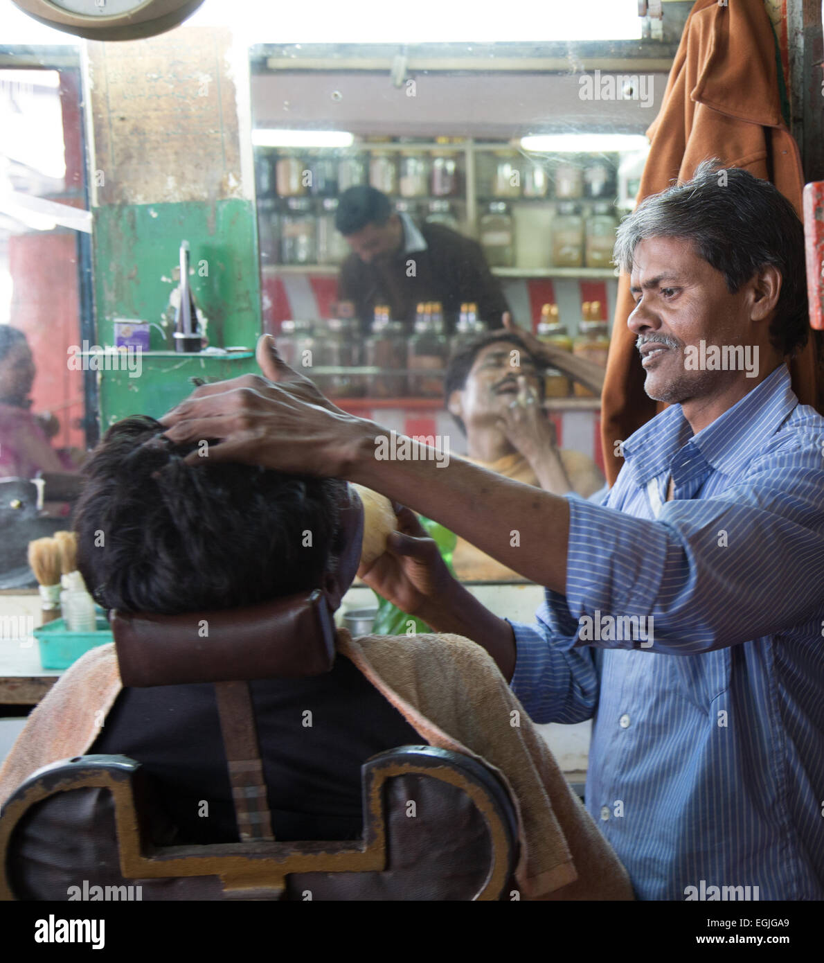 Shaving cut man hi-res stock photography and images - Alamy