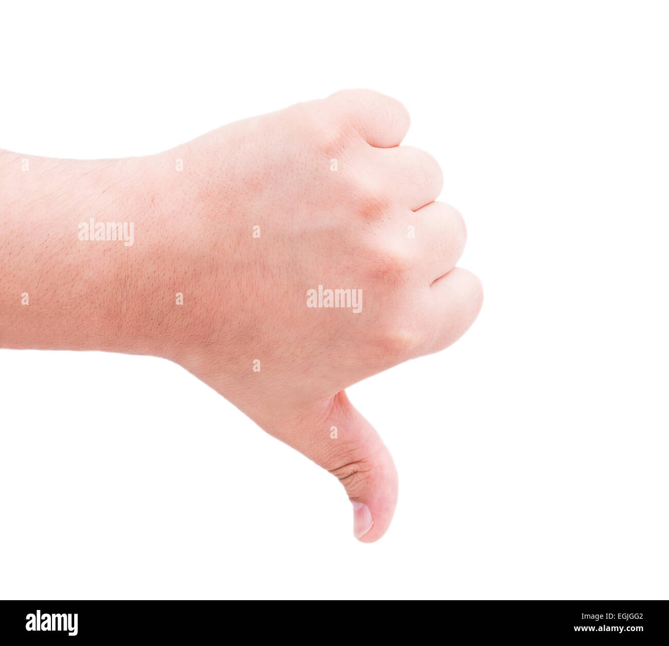 hand isolated white background finger caucasian Stock Photo - Alamy