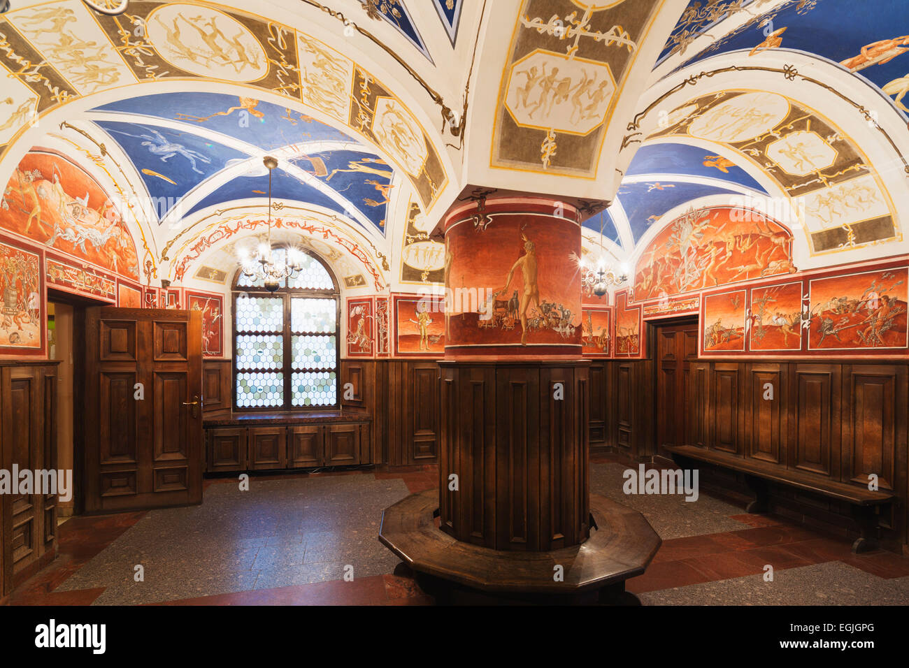 Europe, Baltic states, Lithuania, Vilnius, Vilnius university wall ...