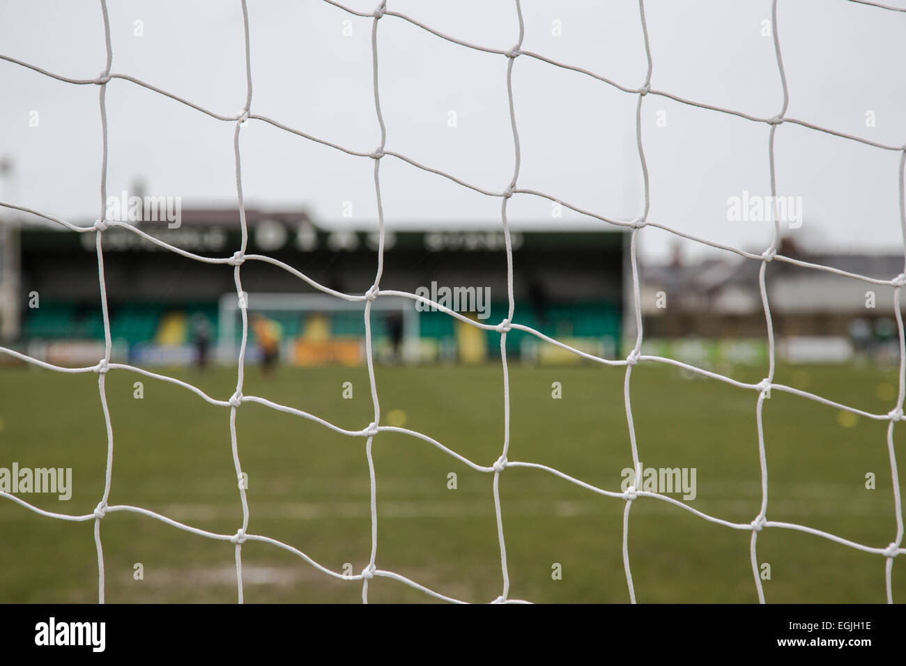 Football goal net close-up Stock Photo - Alamy