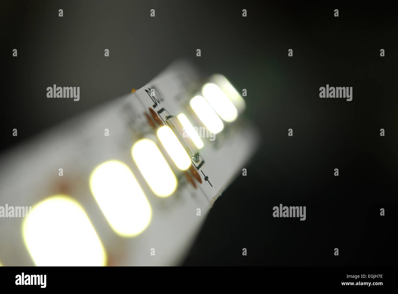 Led stripe on the black background Stock Photo - Alamy