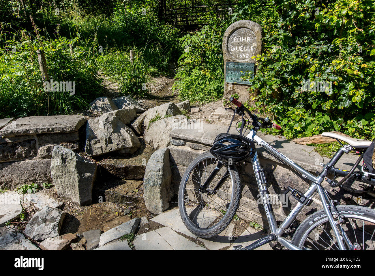 bike tour along river Ruhr, the "Ruhrtalradweg" - Ruhr valley trail ...