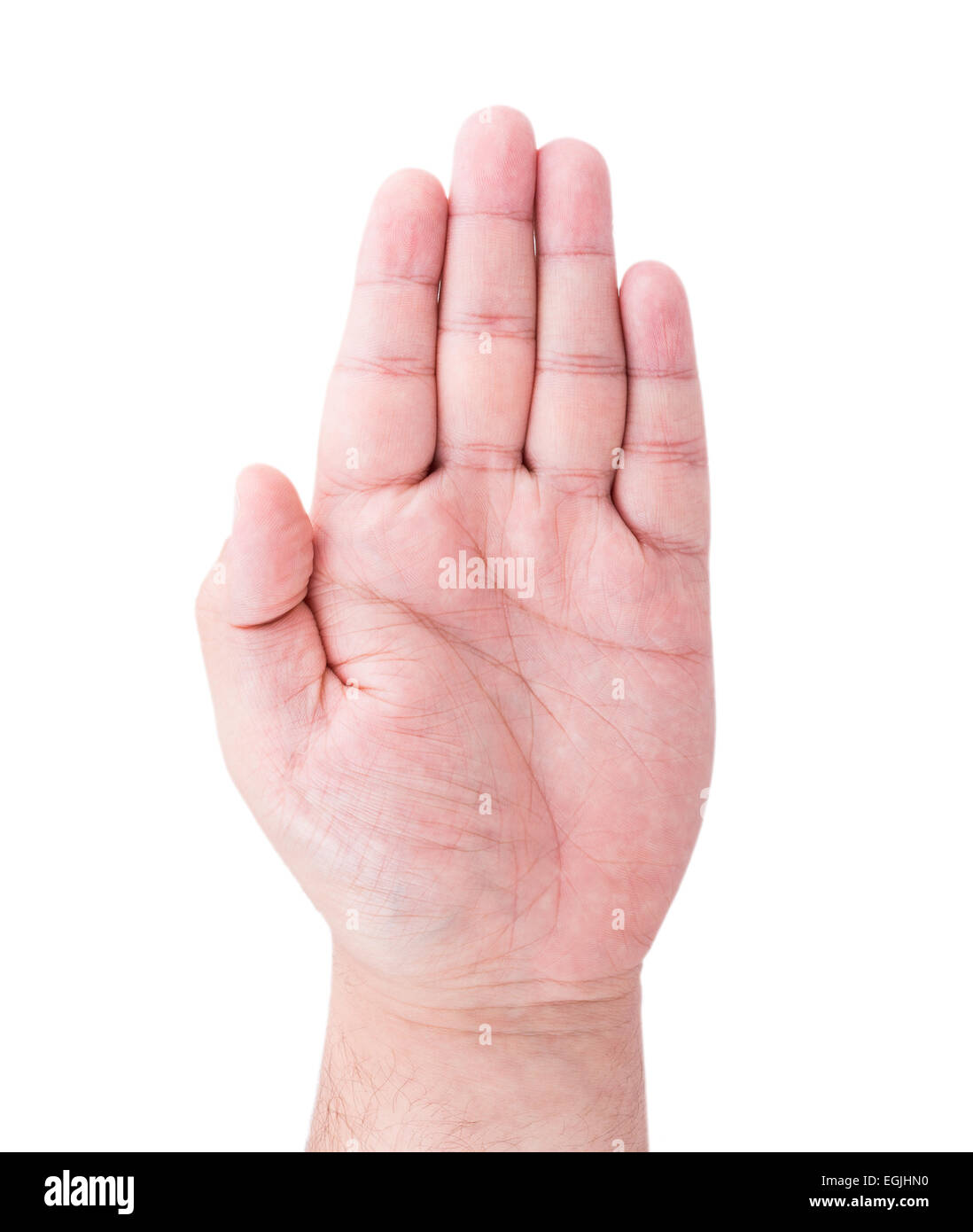hand isolated white background finger caucasian Stock Photo - Alamy