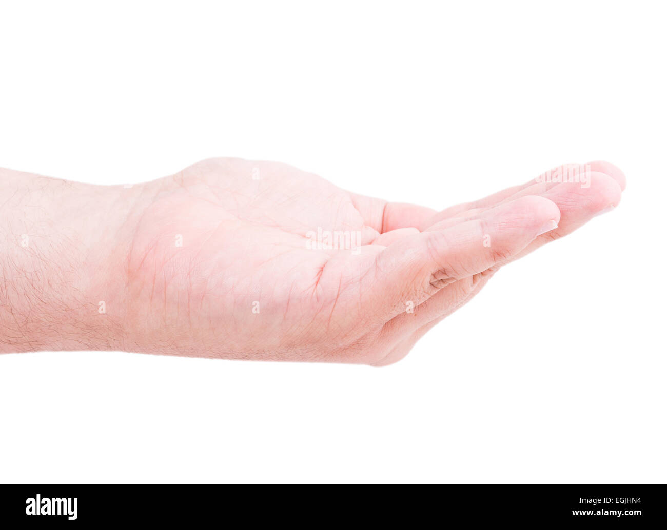hand isolated white background finger caucasian Stock Photo - Alamy