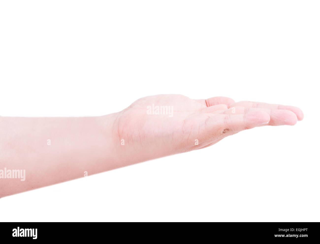 hand isolated white background finger caucasian Stock Photo - Alamy