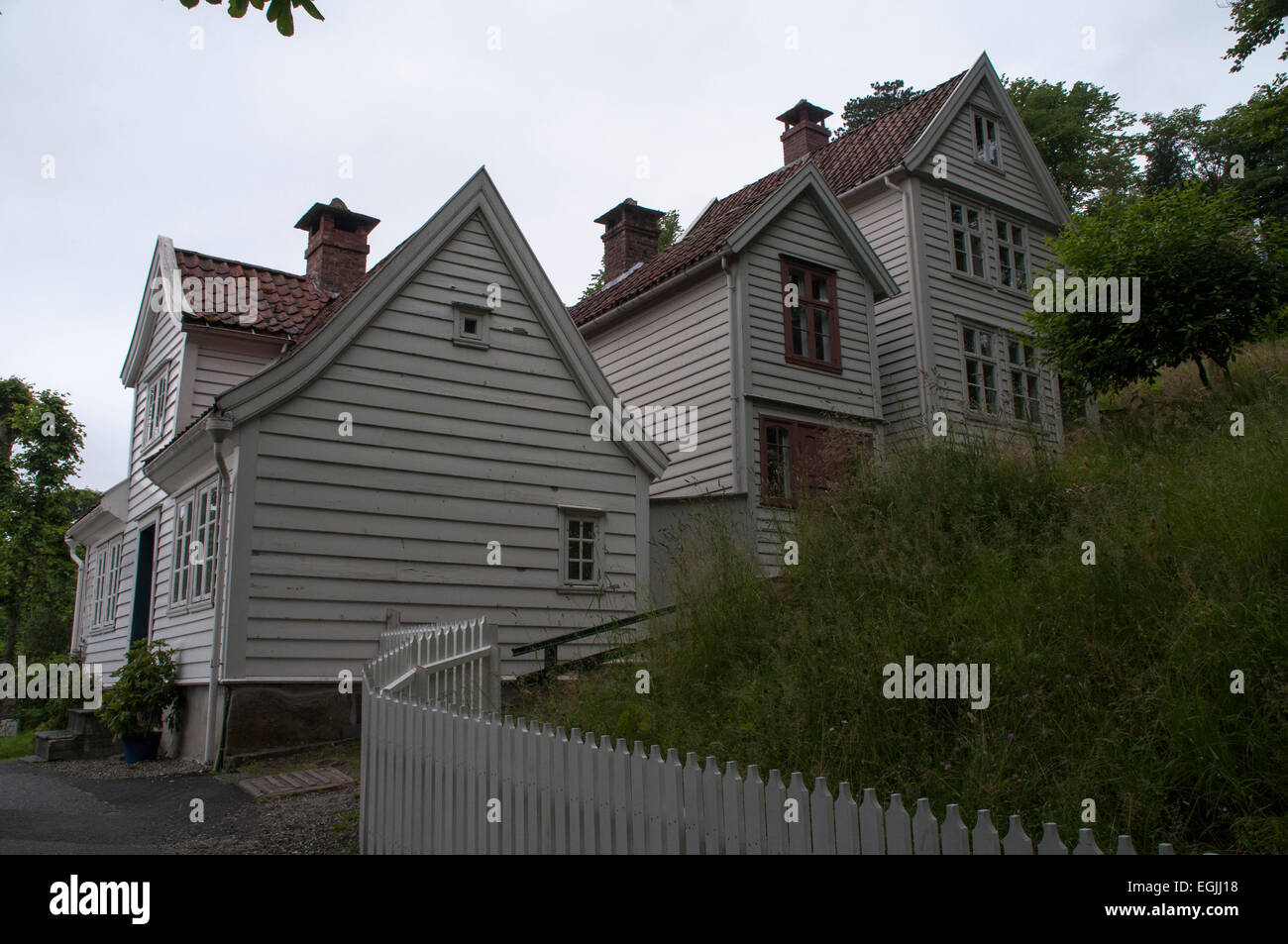 Typical norwegian style houses in hi-res stock photography and images ...