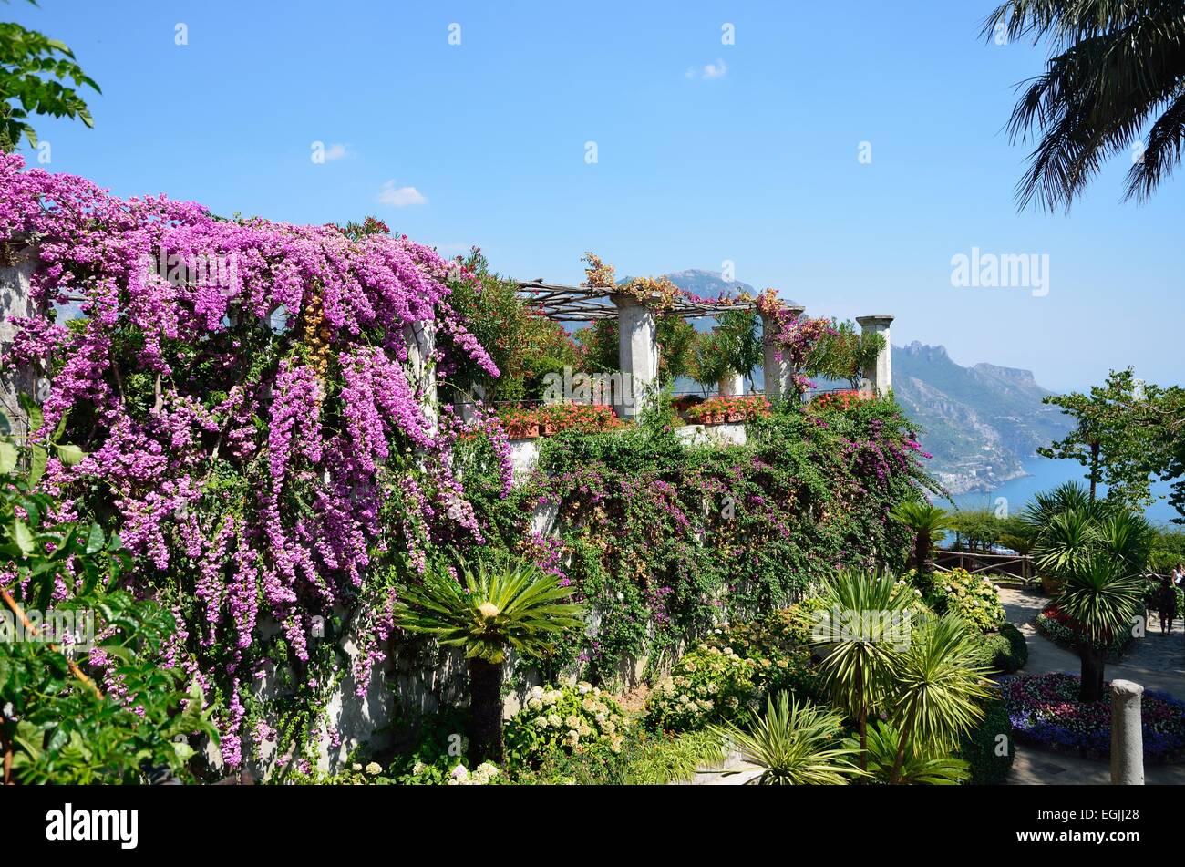 amalfi coast villa rufolo Stock Photo - Alamy