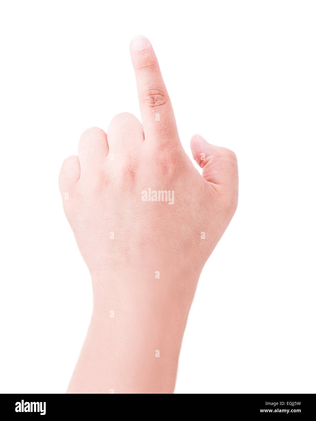 hand isolated white background finger caucasian Stock Photo - Alamy