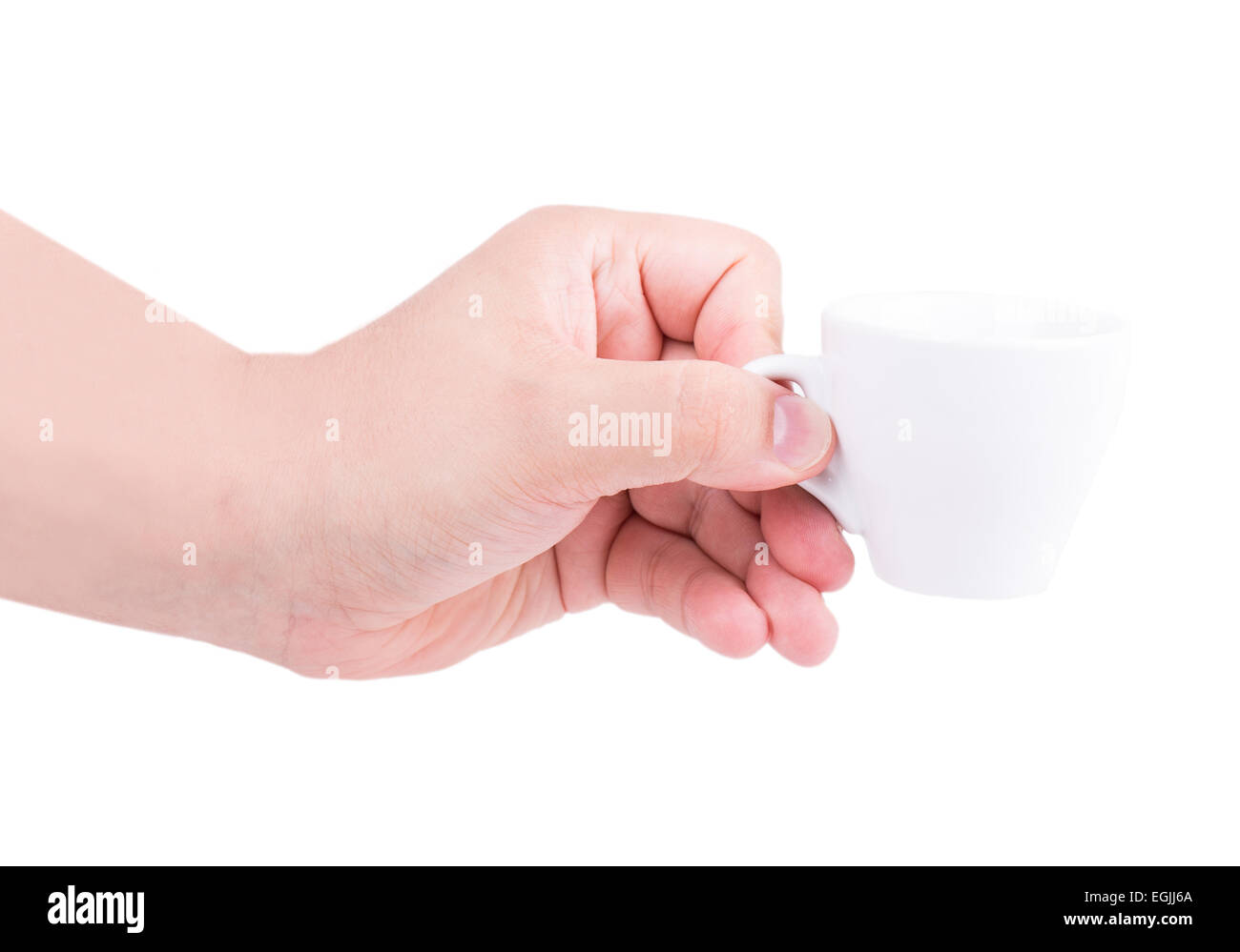 hand isolated white background finger caucasian skin Stock Photo - Alamy