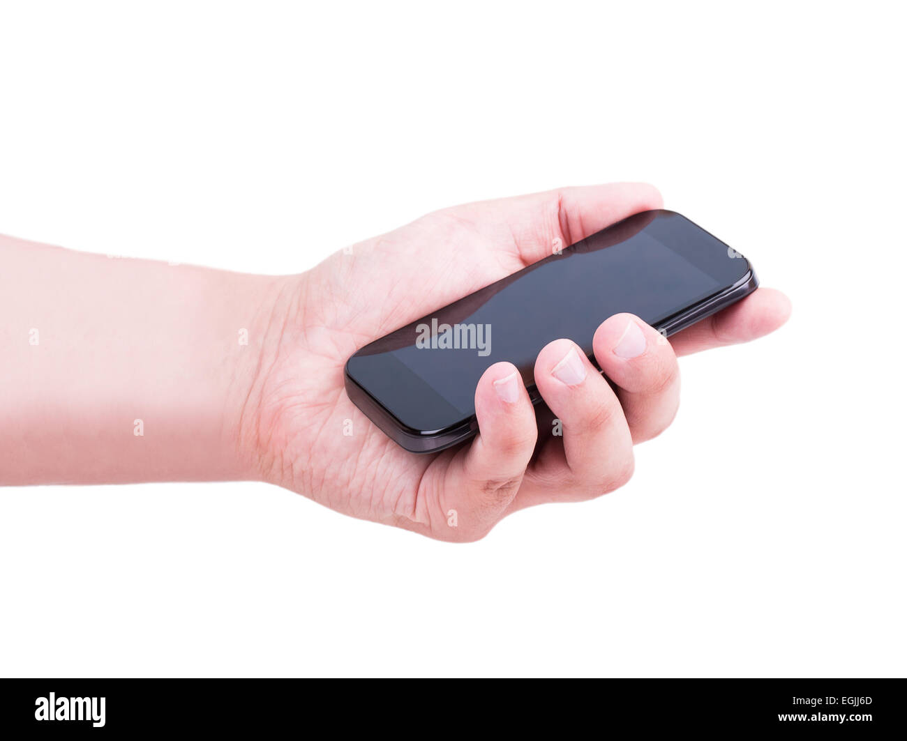 hand isolated white background finger caucasian Stock Photo - Alamy