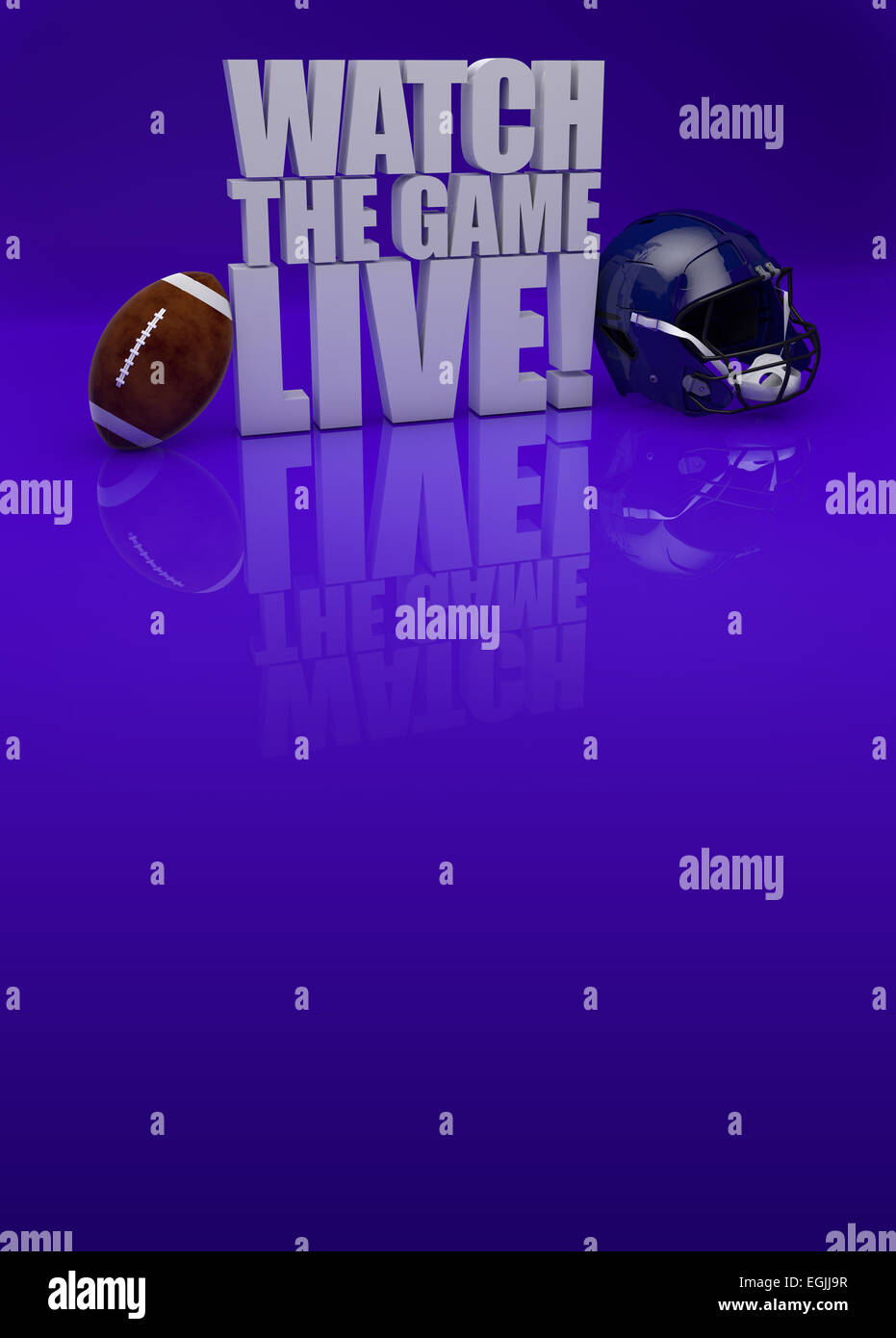 Watch the game live! - American football background with space Stock ...