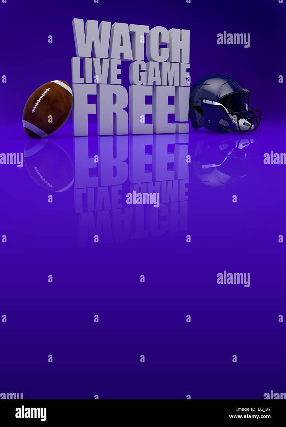 Watch live game free! - American football background with space Stock ...