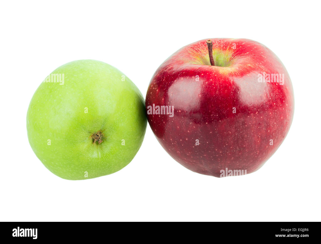 Food photo green apples Cut Out Stock Images & Pictures - Alamy
