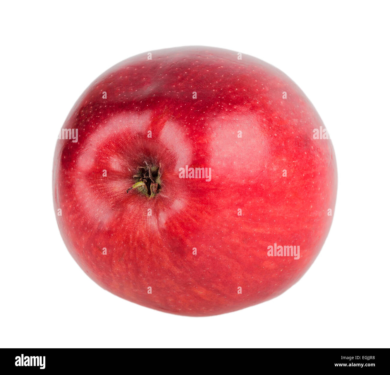 Single red apple isolated on white background Stock Photo - Alamy