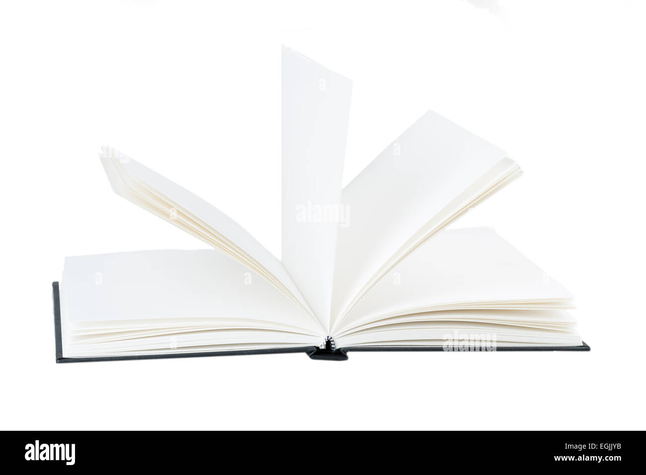 open book isolated on white background Stock Photo - Alamy