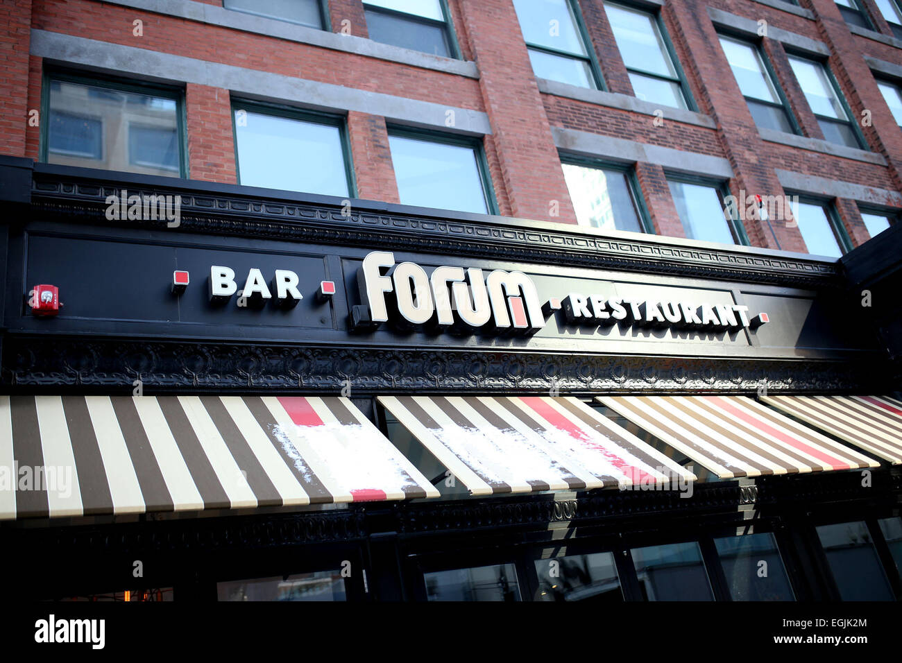 Boston, Massachusetts, USA. 25th Feb, 2015. The Forum Restaurant on ...