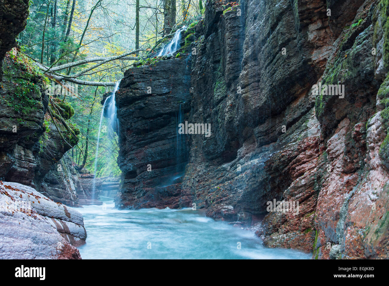 Taugl stream, Tauglbach or Taugl River, Taugl River Gorge, Tennengau ...
