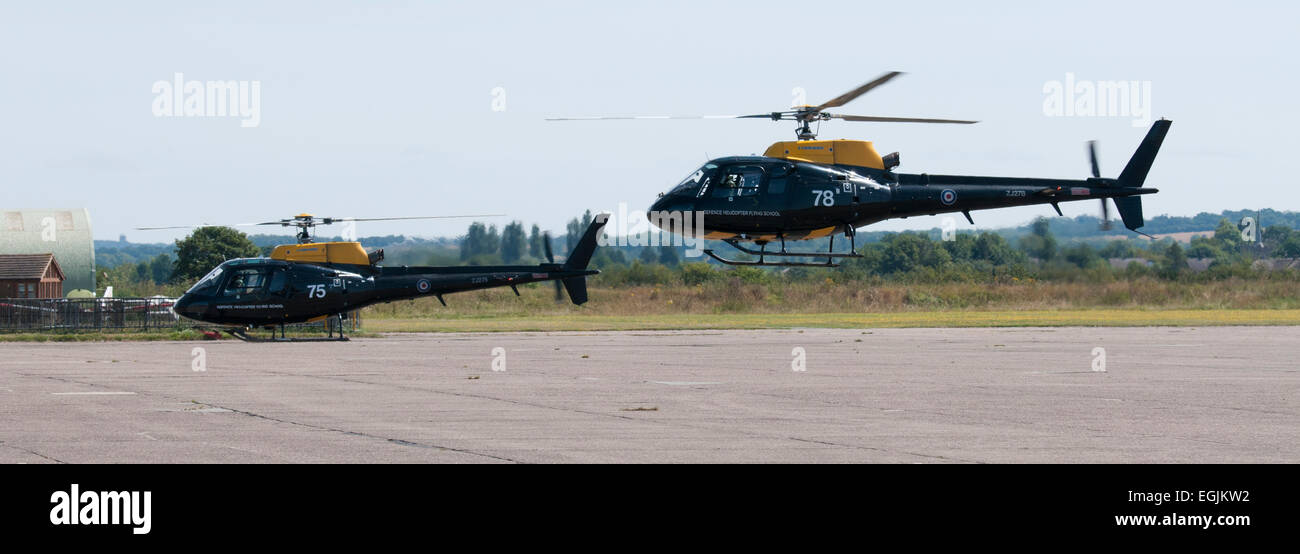 Two RAF Griffin HT1 training helicopters Stock Photo - Alamy