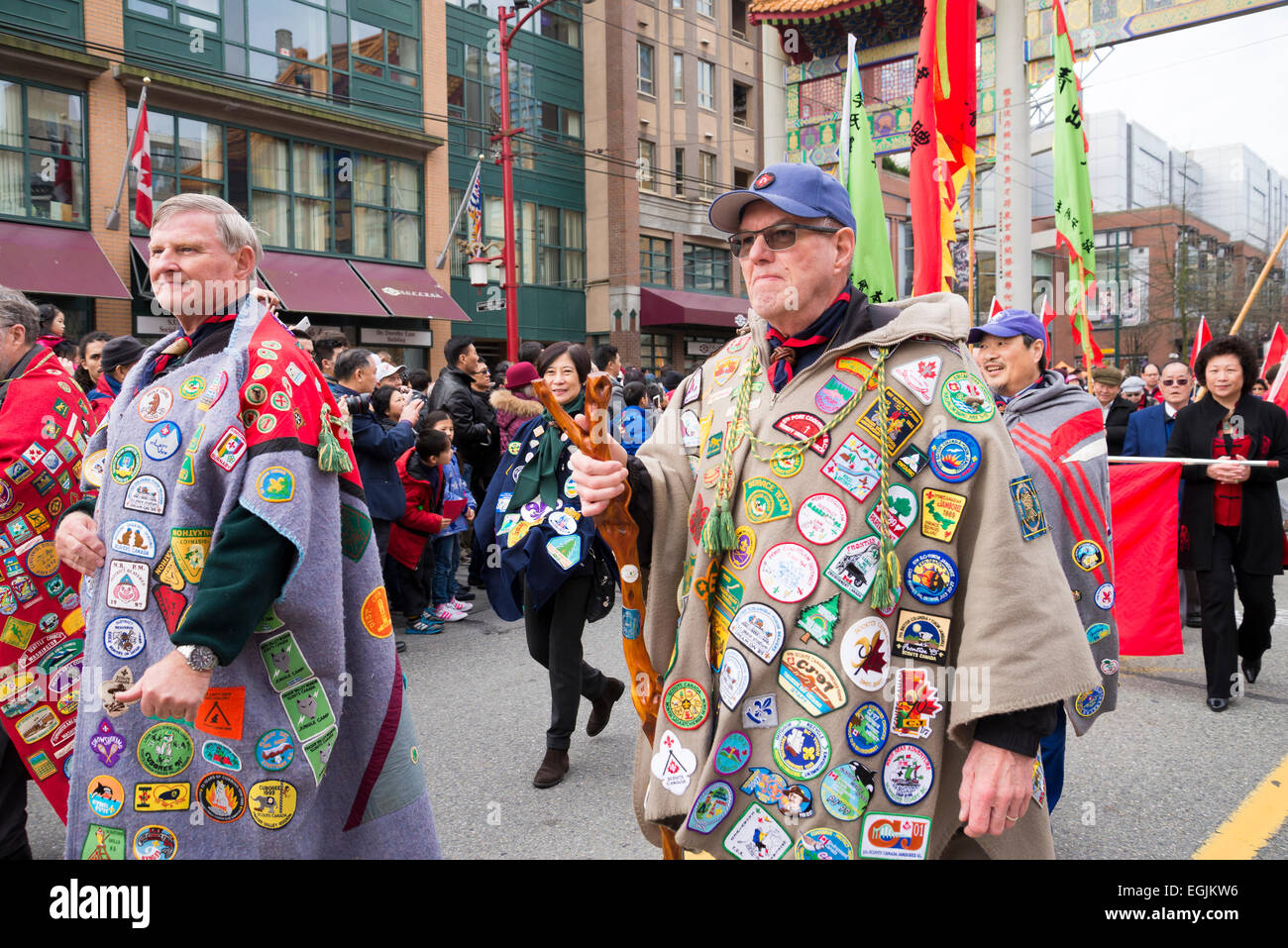 Scouts parade hi-res stock photography and images - Alamy