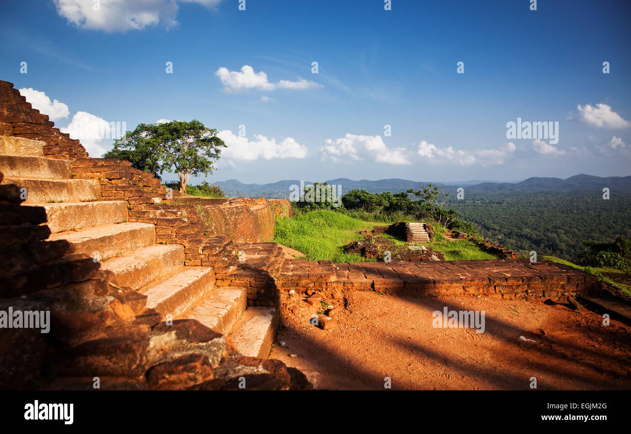 Sigiriya Lion Rock Fortress In Sri Lanka Stock Photo Alamy