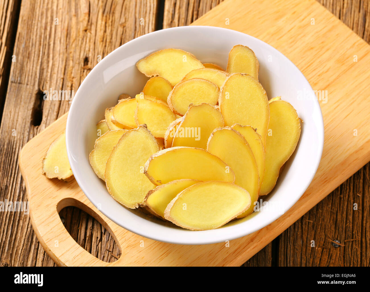Overhead sliced ginger hi-res stock photography and images - Alamy
