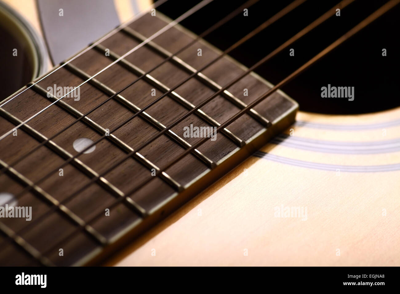 Color detail of an old, acoustic guitar Stock Photo - Alamy