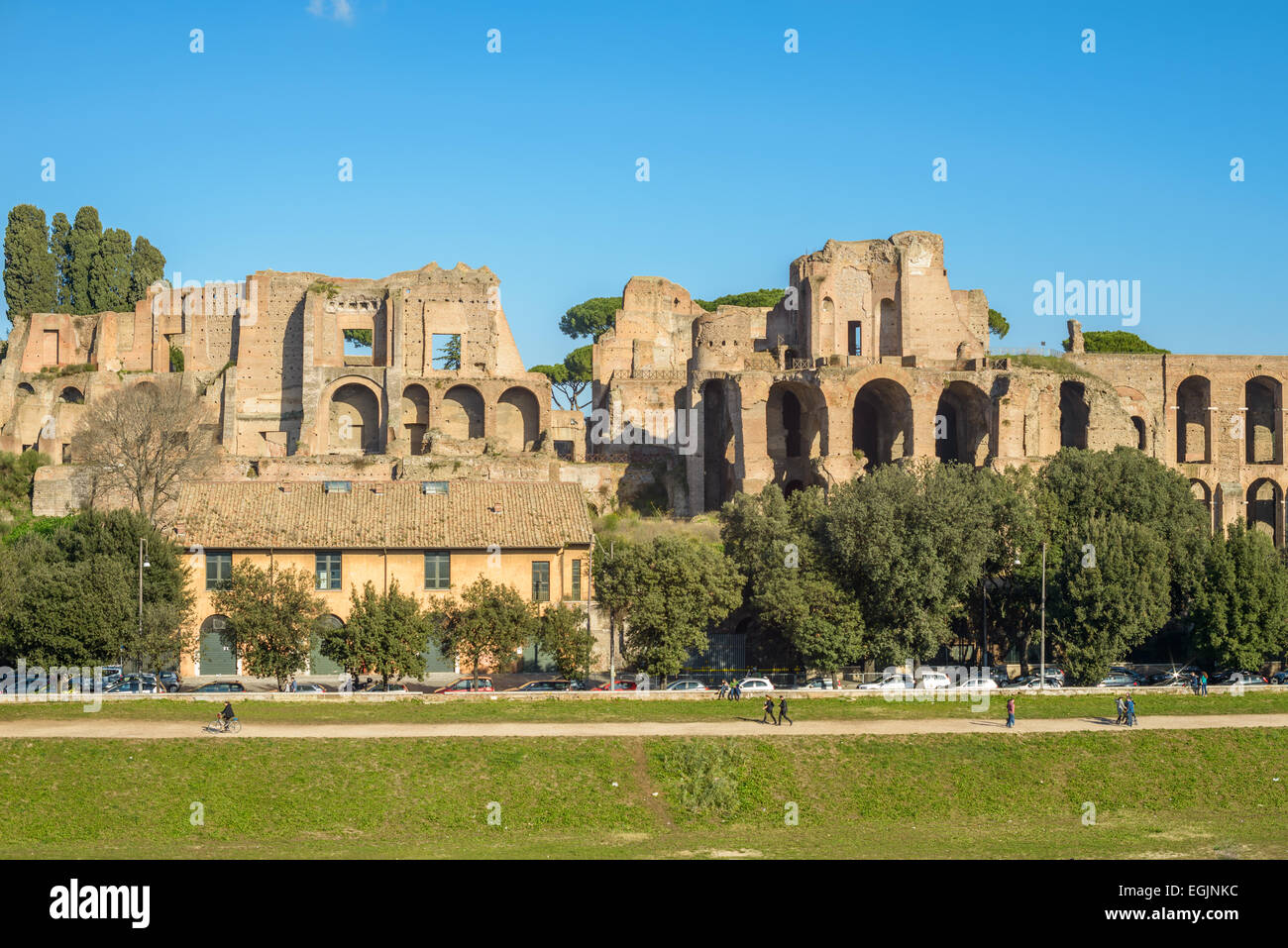 the arena called Circo Massimo in Rome where in ancient age was the ...