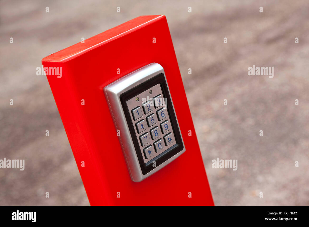 Red digital code and keyboard in a Residence Stock Photo - Alamy