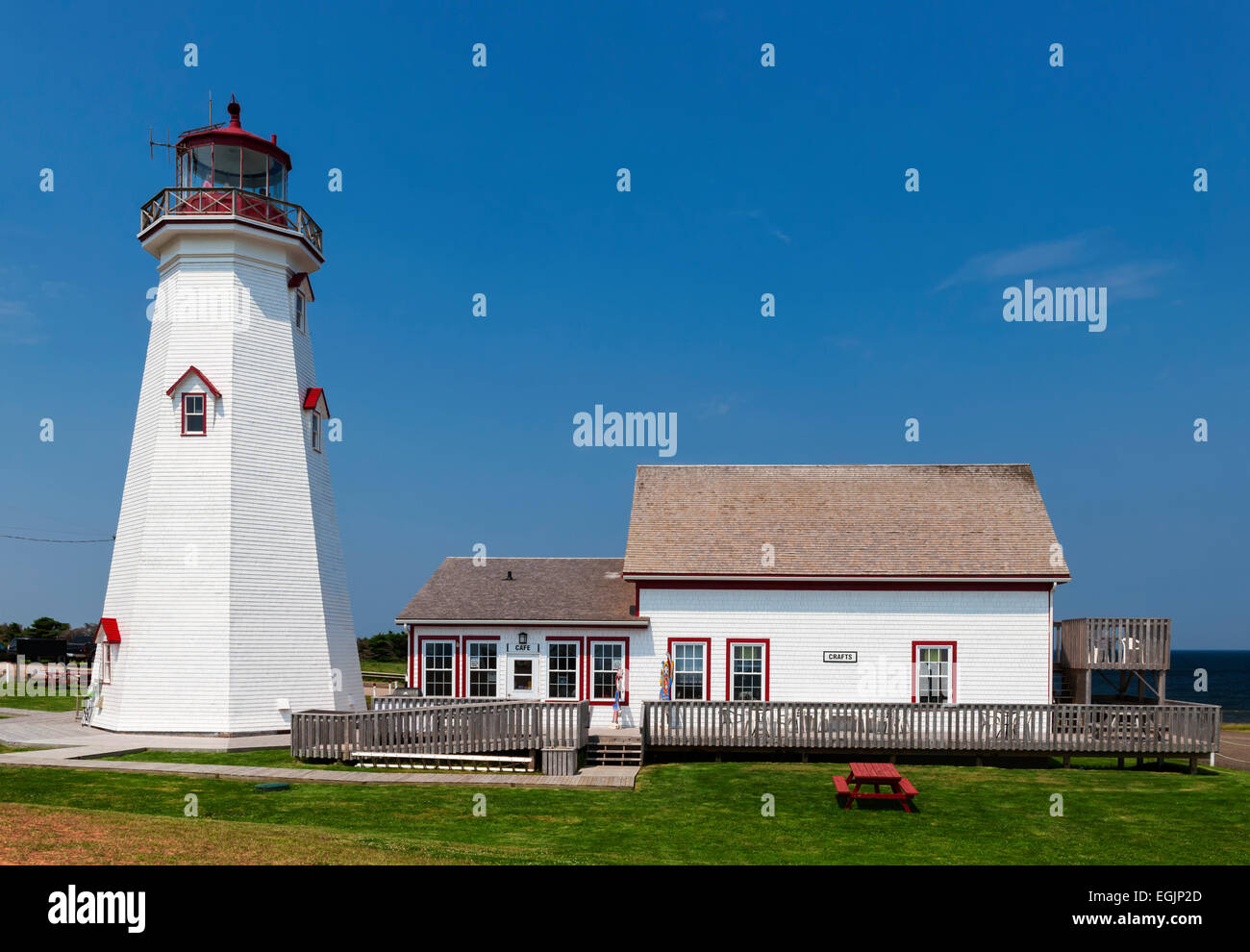 EAST POINT, PRINCE EDWARD ISLAND, CANADA - JULY 17 2014: East Point ...