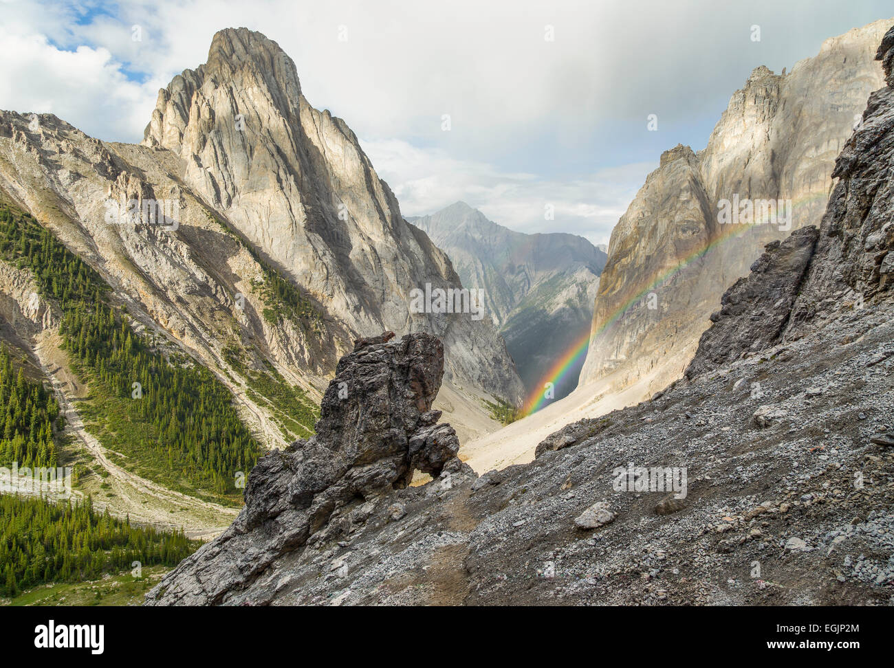 Cory Pass, Banff National Park, Alberta - At the top where Cory and ...