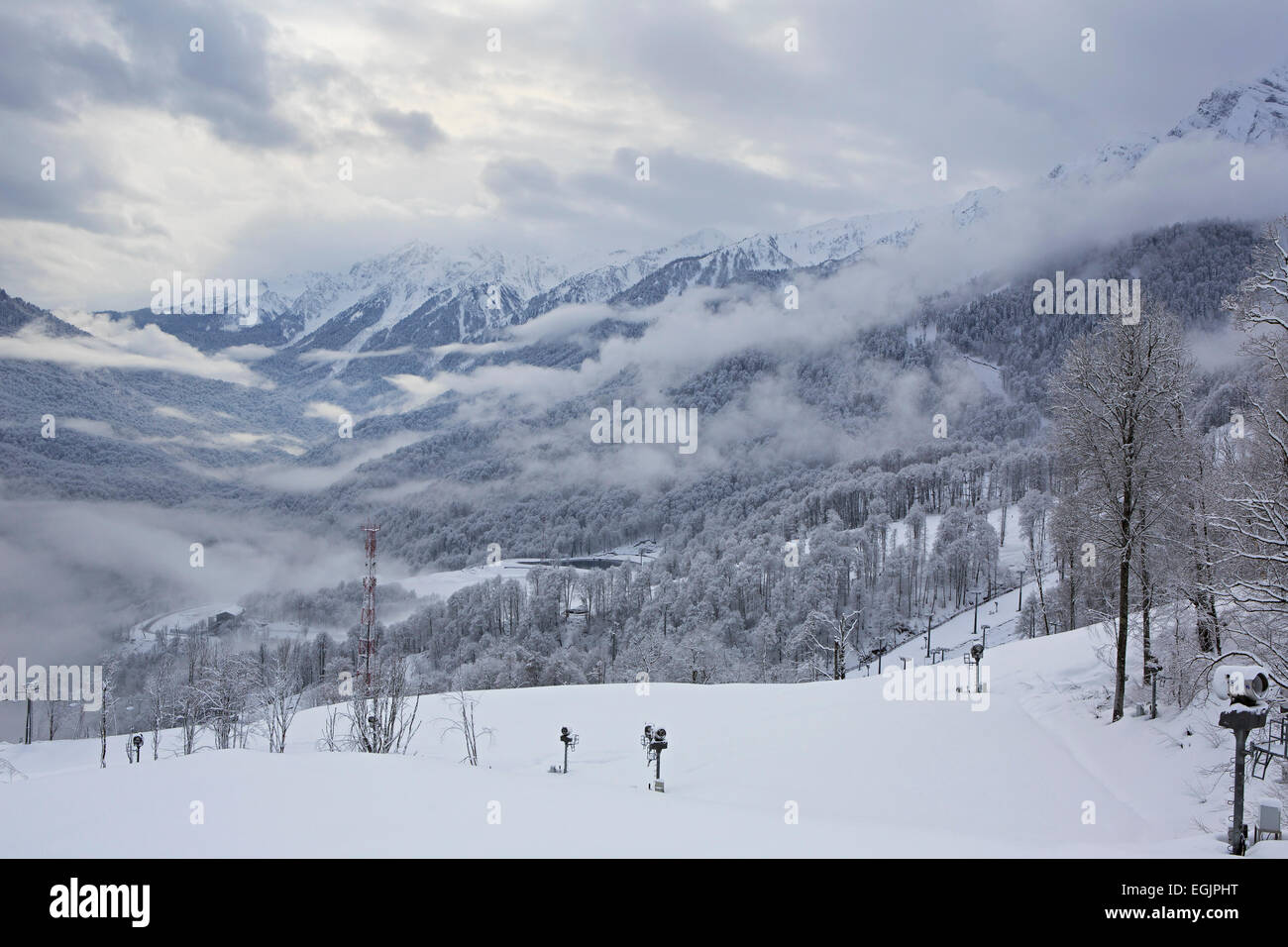 Rosa Khutor Alpine Ski Resort Stock Photo - Alamy