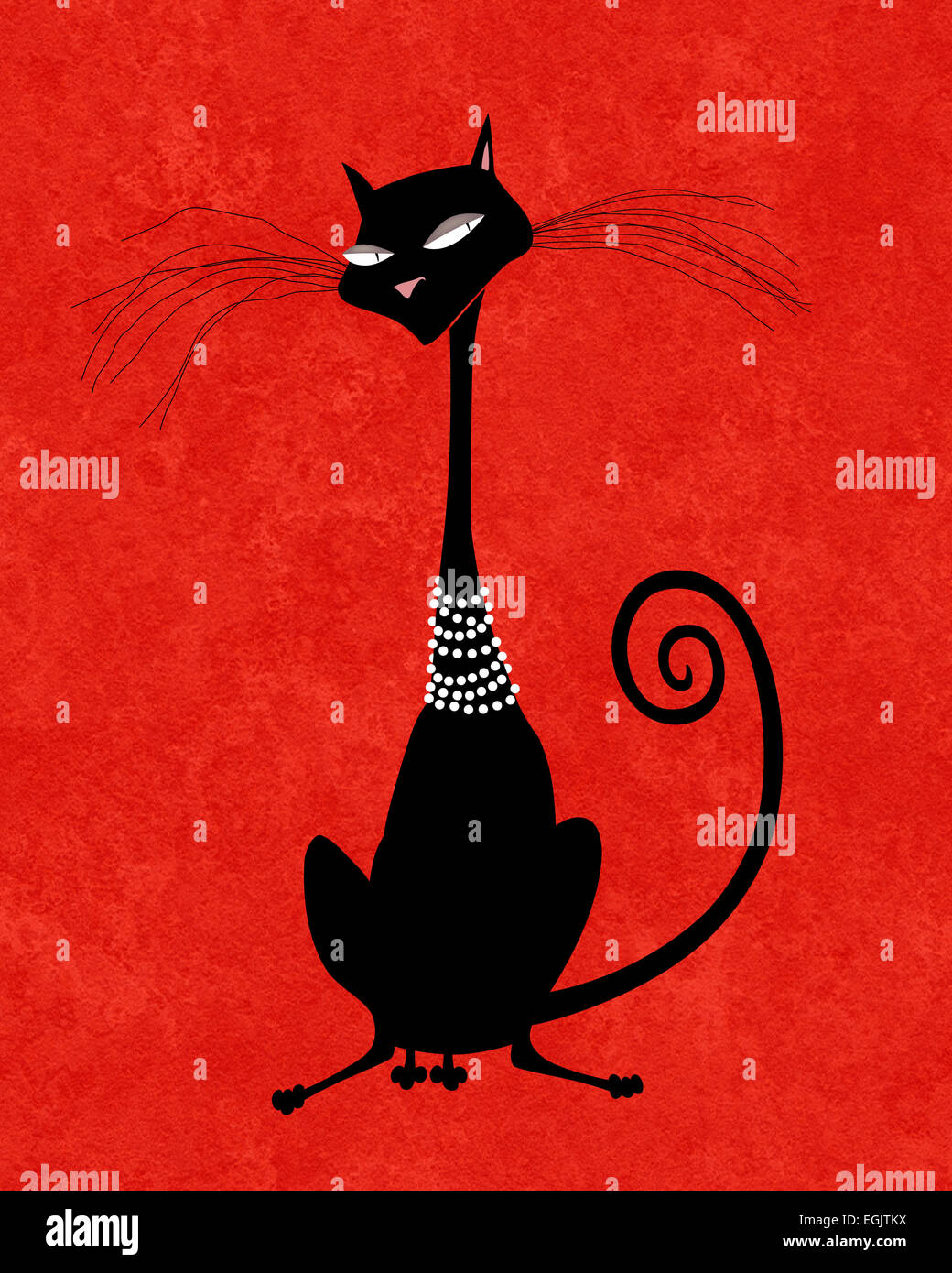 Stylized cat hi-res stock photography and images - Alamy