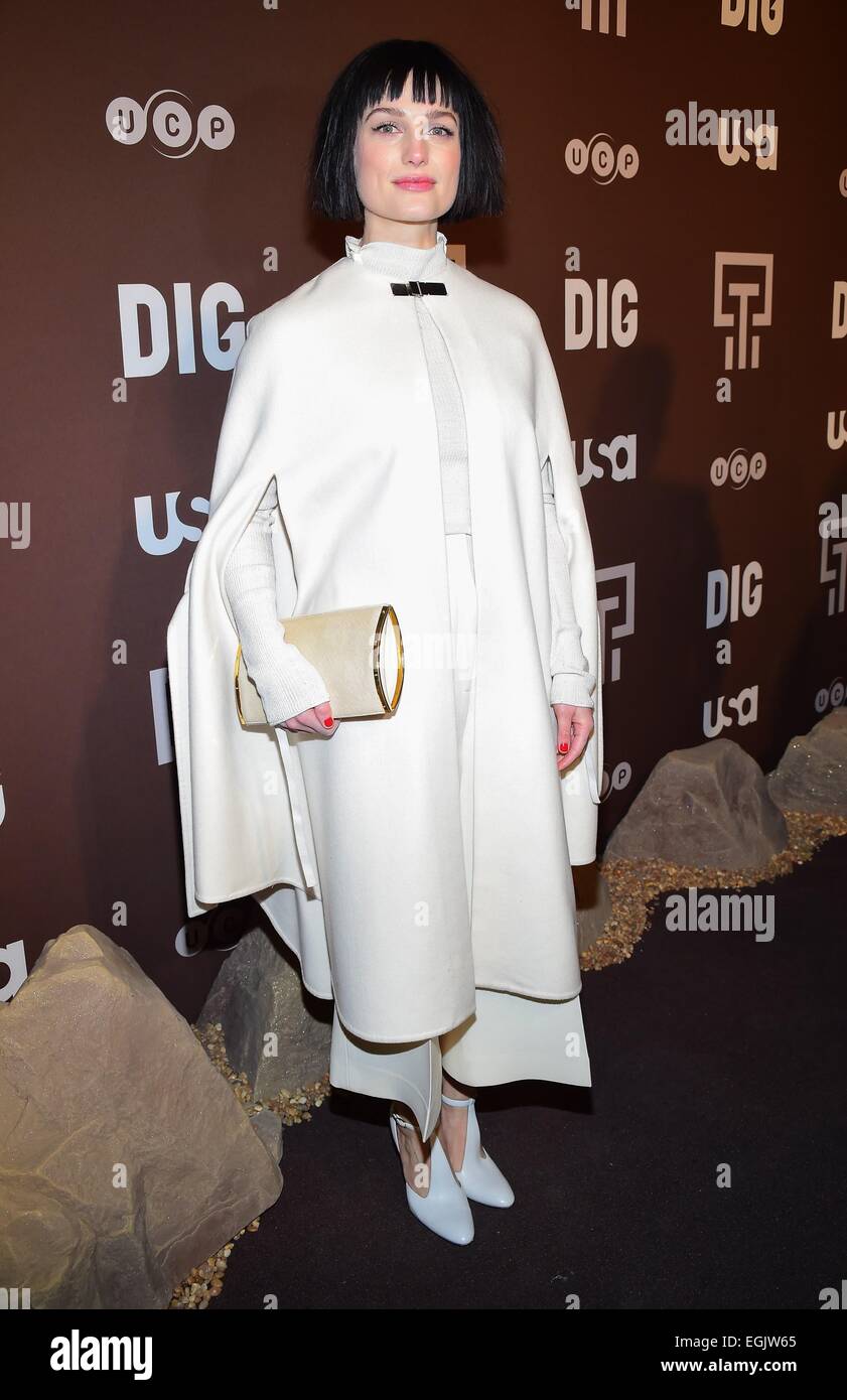 New York, NY, USA. 25th Feb, 2015. Alison Sudol at arrivals for DIG ...