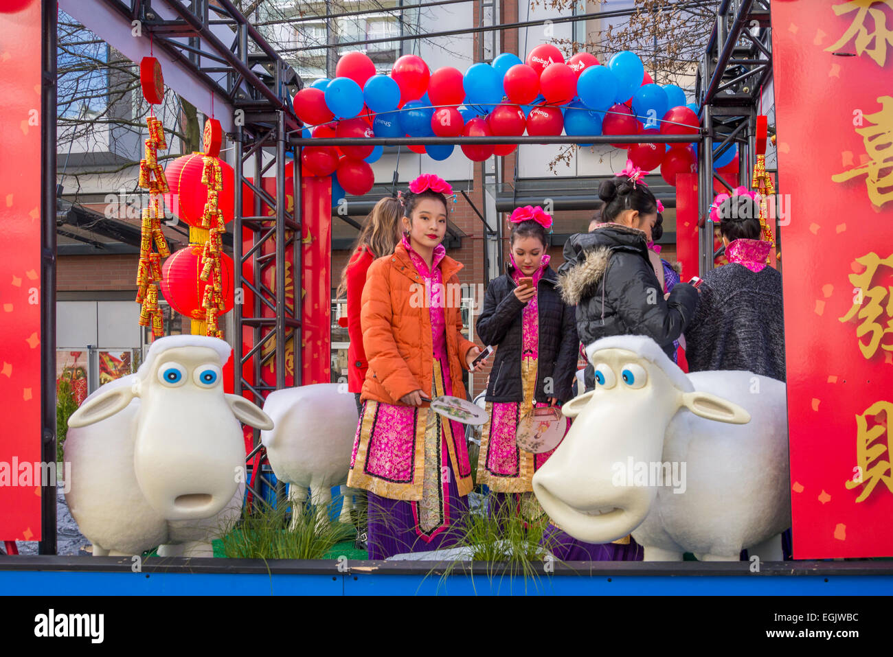 Chinese new year parade float sheep chinese celebration festival hi-res ...