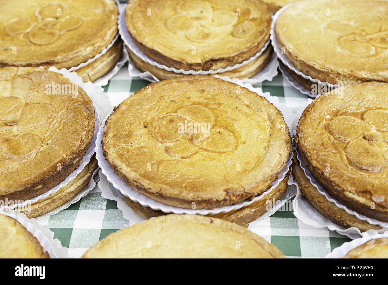 Typical spanish cream homemade pie hi-res stock photography and images ...