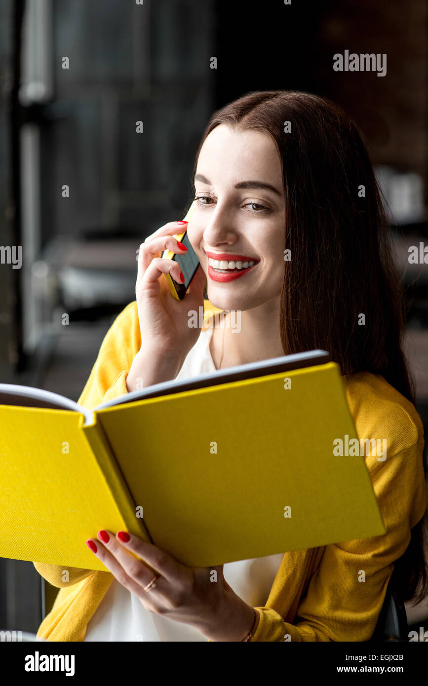 Woman book talk hi-res stock photography and images - Alamy