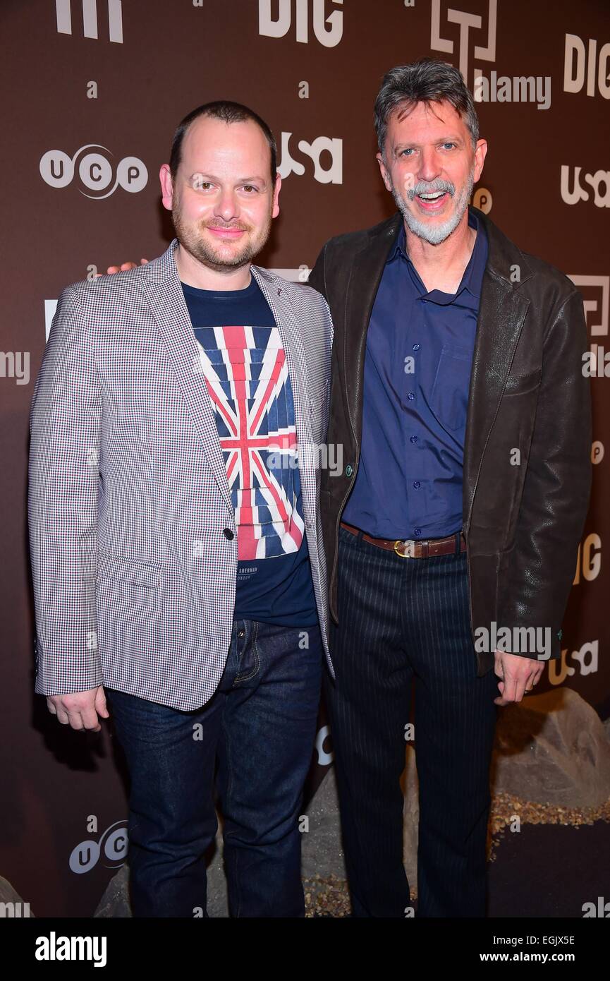 New York, NY, USA. 25th Feb, 2015. Gideon Raff, Tim Kring at arrivals ...