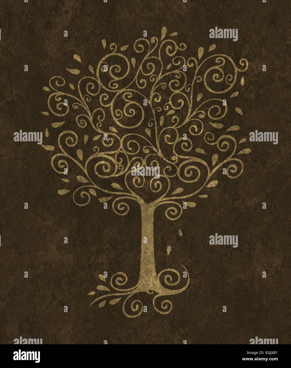 Cute Curlicue Tree Stock Photo - Alamy