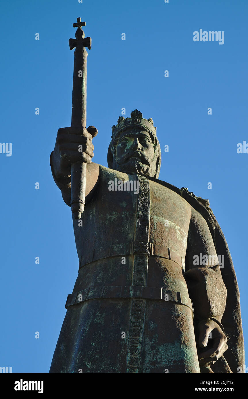 Statue of king Afonso III. Algarve, Portugal Stock Photo - Alamy