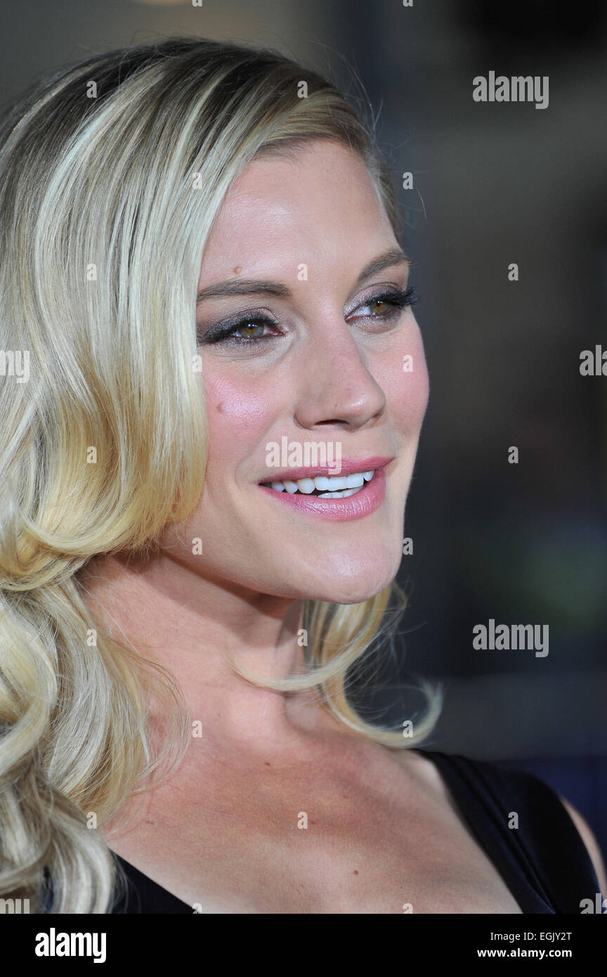 LOS ANGELES, CA - AUGUST 28, 2013: Katee Sackhoff at the world premiere ...