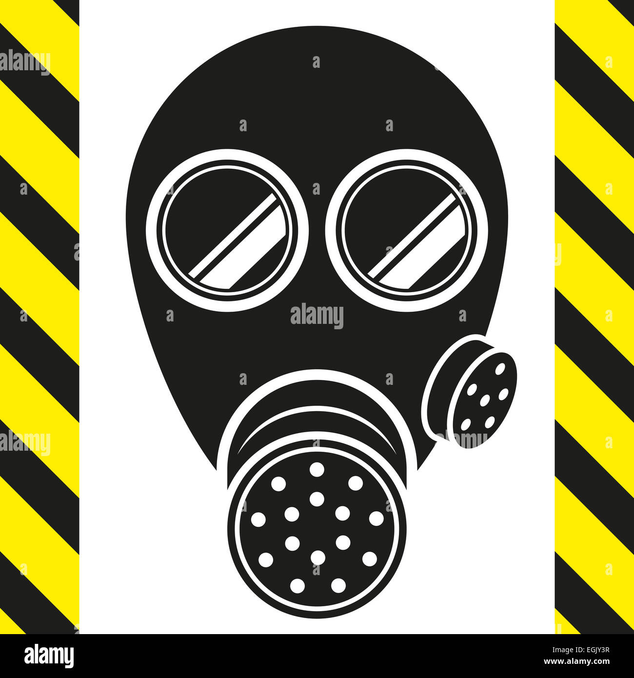 Gas mask safety equipment symbol vector hi-res stock photography and ...