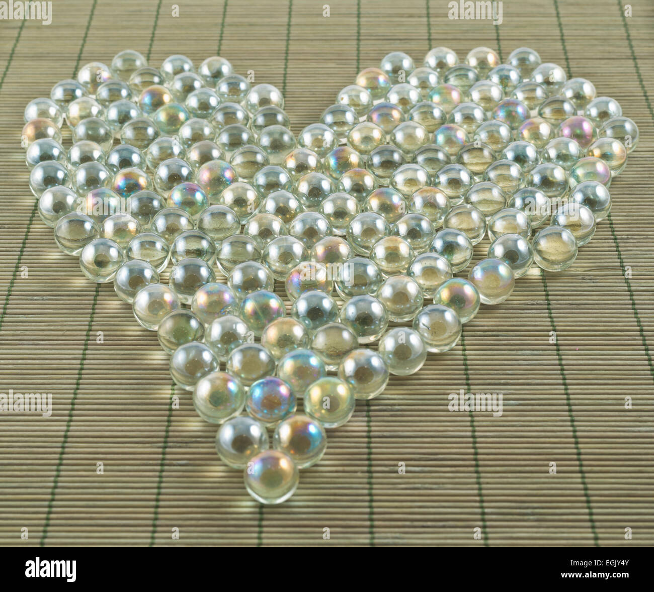 Heart shape of transparent balls Stock Photo - Alamy