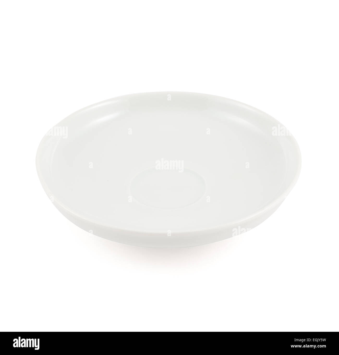 White ceramic plate isolated Stock Photo - Alamy