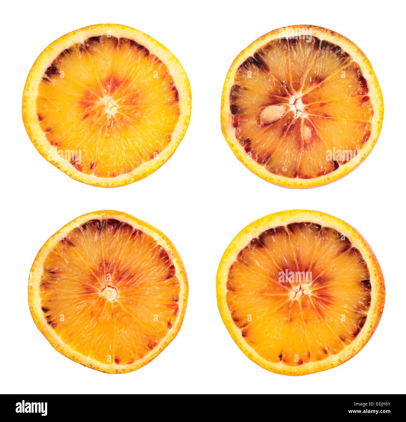 Orange fruit slice isolated Stock Photo - Alamy