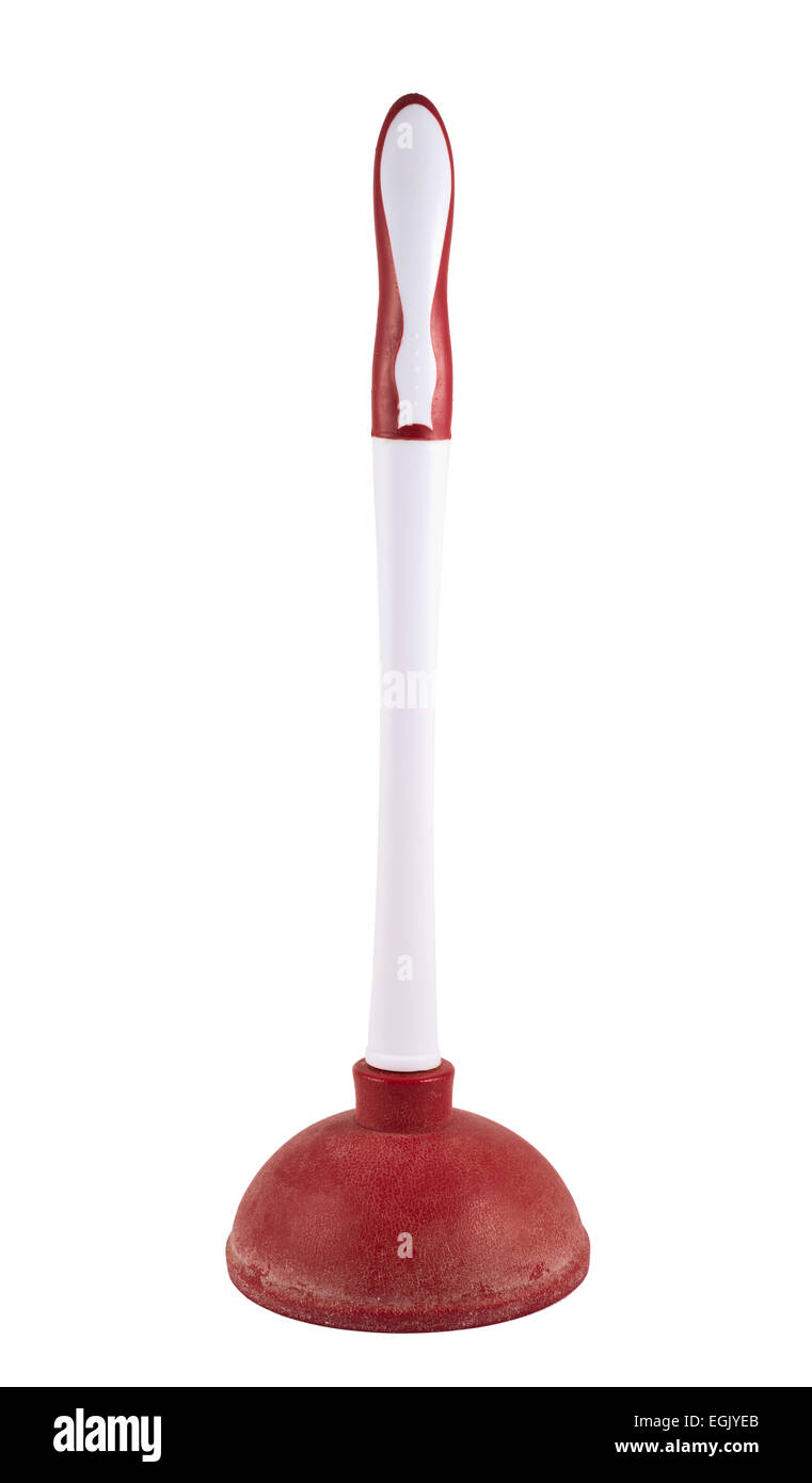 Plunger plumbing tool isolated Stock Photo - Alamy