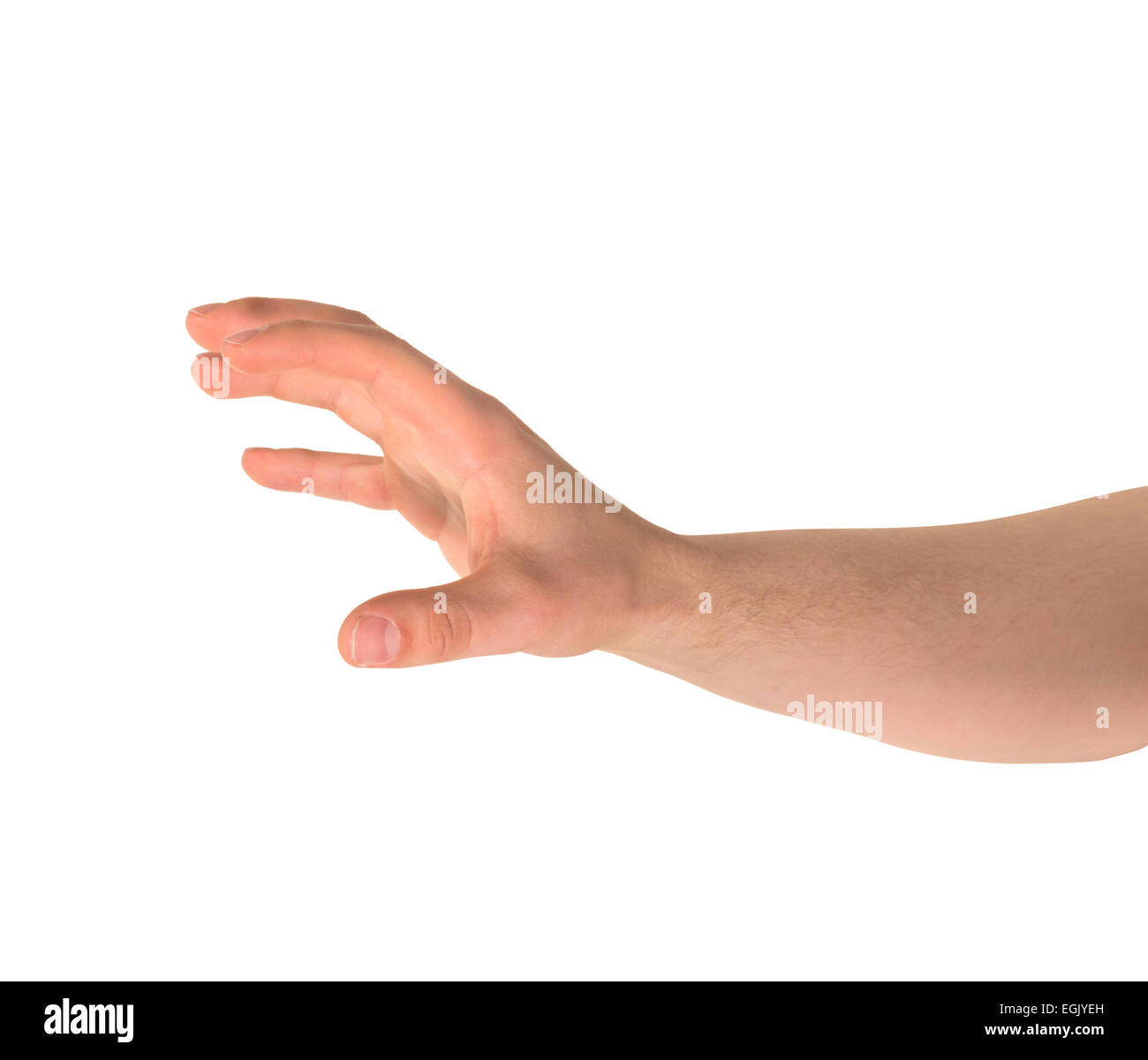 Grabbing hand gesture isolated Stock Photo - Alamy
