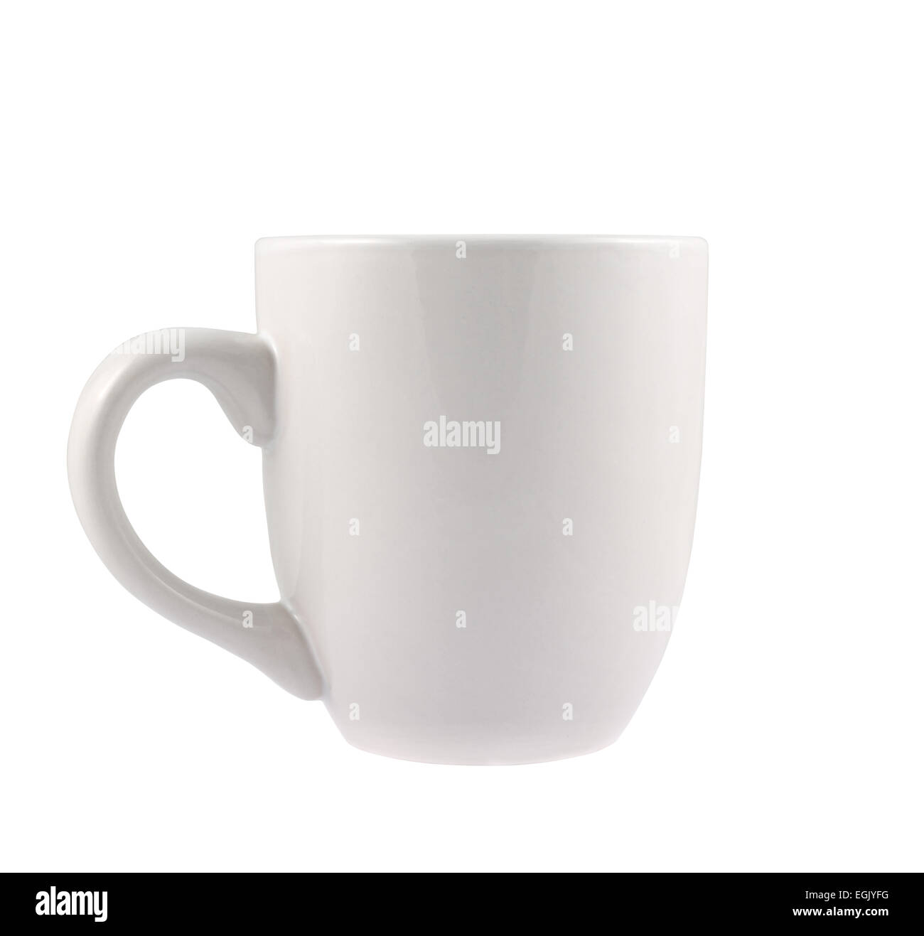 White ceramic cup isolated Stock Photo - Alamy