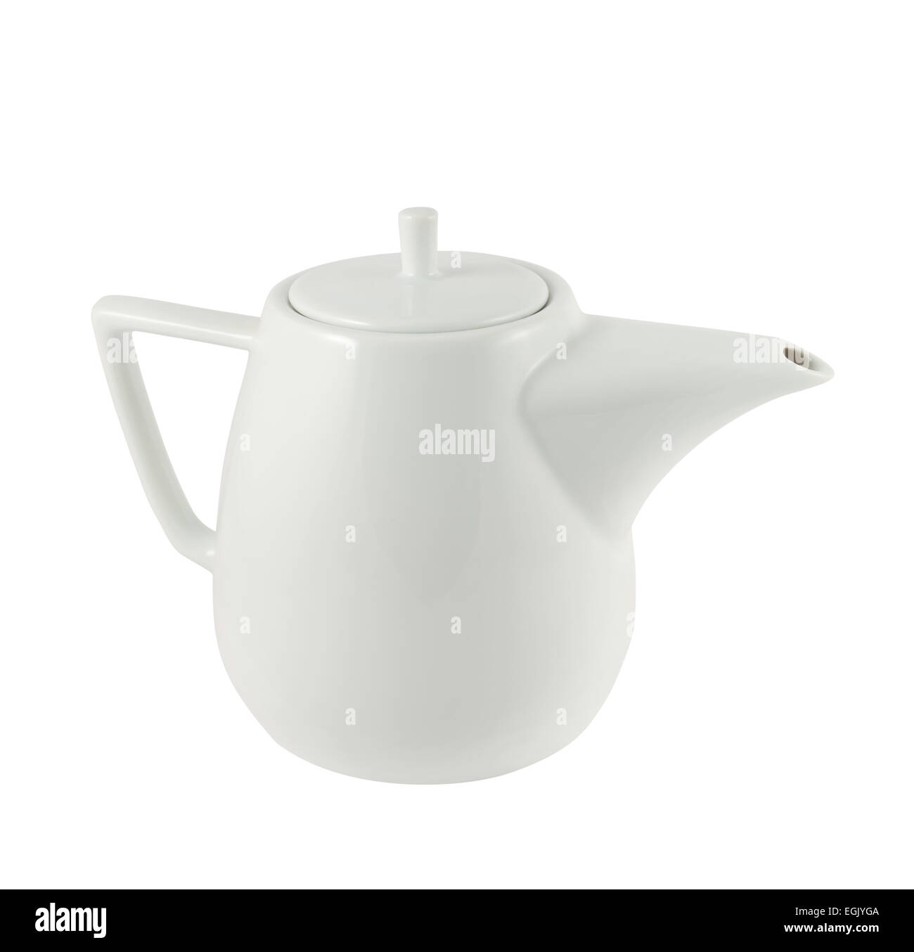 Ceramic teapot isolated Stock Photo - Alamy