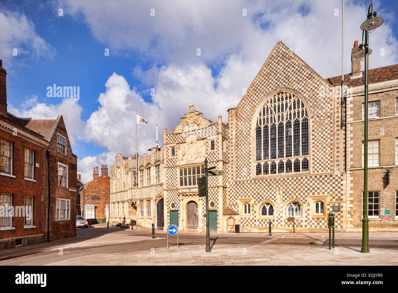 The Town Hall and Trinity Guildhall, Kings Lynn, Norfolk, England, UK ...