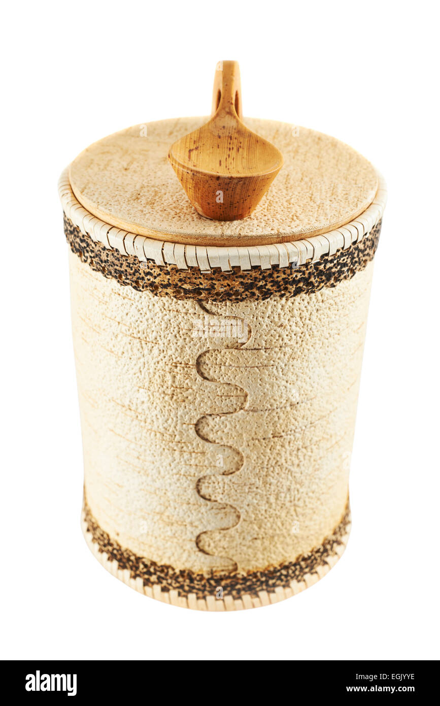 Handmade wooden cylindrical case Stock Photo - Alamy